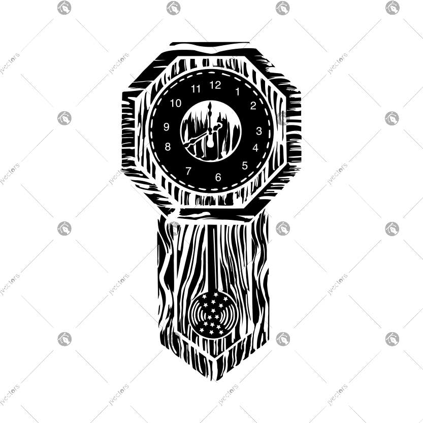 Election symbol clipart vector logo graphic election wall clock marka ...